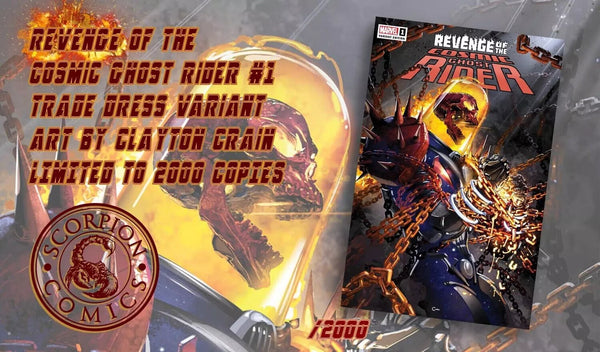 Revenge Of The Cosmic Ghost Rider 1 2020 Clayton Crain Variant Ltd. To ...